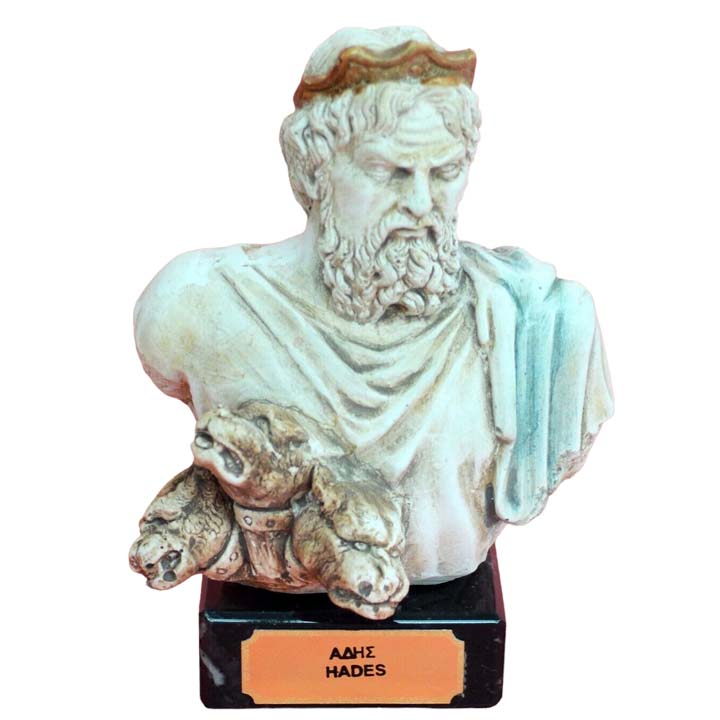 Hades small bust figurine - Ancient Greek God of The Underworld - Plut ...