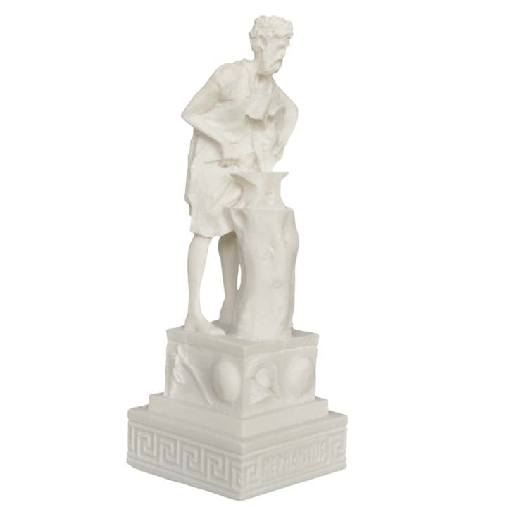 Hephaestus Alabaster small statue - God of Fire Volcanoes Blacksmith ...