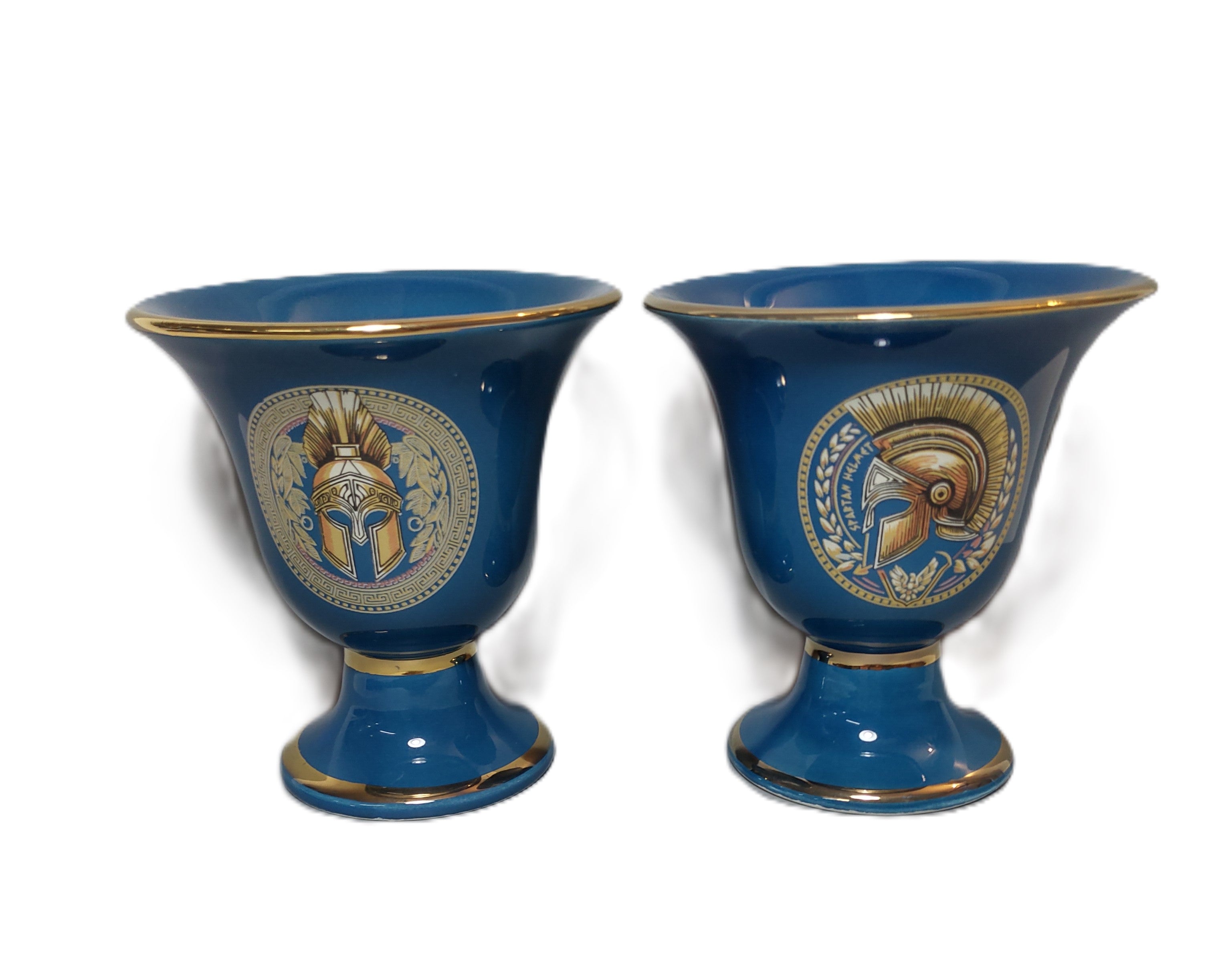 Spartan Helmet Design Pythagorean 2 cups high quality petrol color set ...