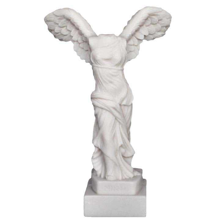 Nike of Samothrace Alabaster small sculpture - Winged Victory Louvre M ...