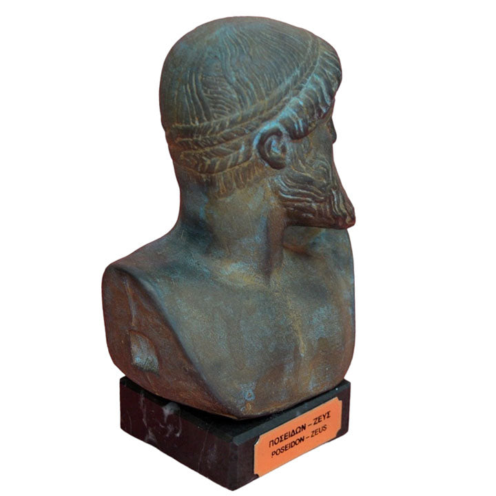 Artemision Zeus or Poseidon bust sculpture statue - Ancient Greek Olym ... Artemision Zeus or Poseidon bust sculpture statue - Ancient Greek Olym ...