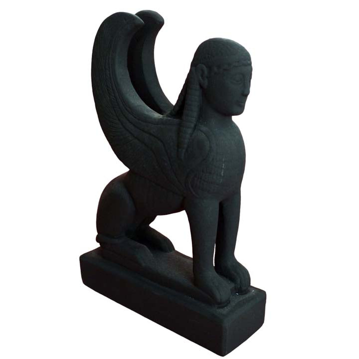Sphinx statue Black sculpture - Museum Replica - Guardian of sacred pl ...