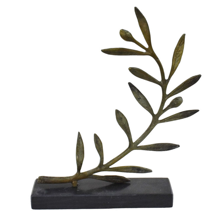 Bronze Olive Branch on Marble Base - Ancient Greek Olympic Games Prize ...