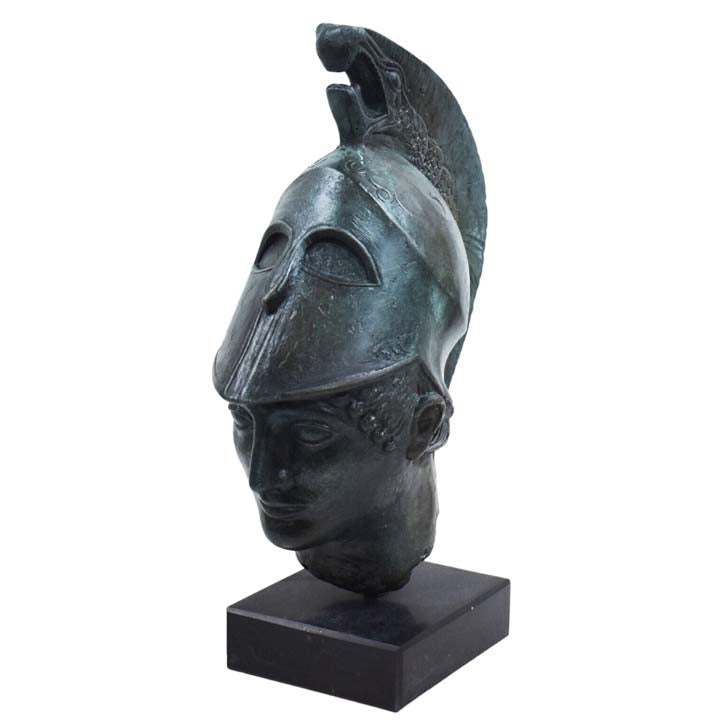 Ancient Greek Warrior sculpture - Trojan War bust statue - Homer iliad ...