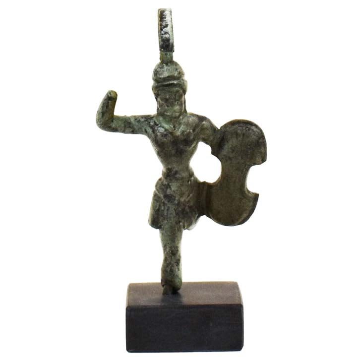 Trojan War small bronze figurine - Ancient Greek Warrior sculpture - H ...