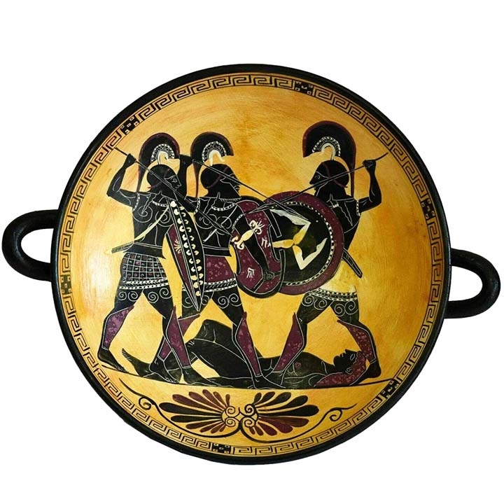 Trojan War Theme Achilles Hector Menelaos Paris - Black Figure small K ...