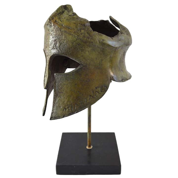 General Miltiades Bronze Helmet - Battle of Marathon - Olympia Museum ...