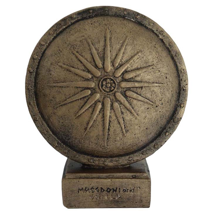 Alexander the Great Macedonian small shield sculpture - King Of Vergin ...