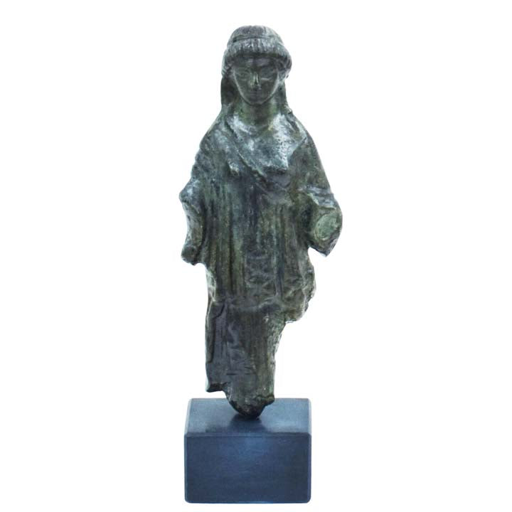 Ancient Greek women Kore small Bronze sculpture - Maiden Korai - Museu ...