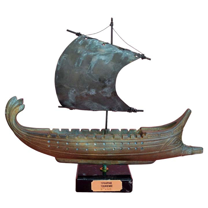 Athenians Spartans Fleet - Trireme - Penteconter Boat - Ancient Greek ...