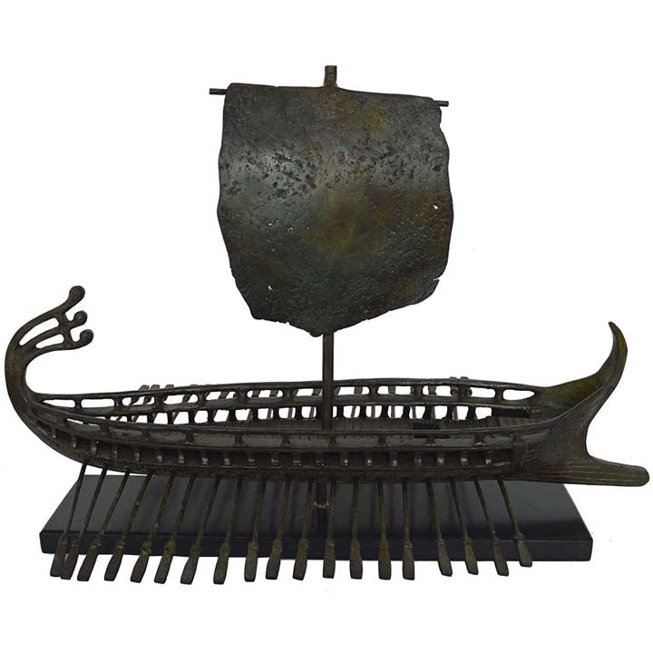 Ancient Bronze Ship Trireme - Bireme - Penteconter - Athenians Spartan ...