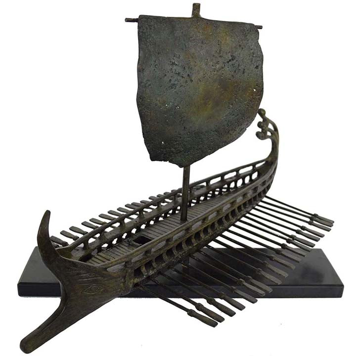 Ancient Bronze Ship Trireme - Bireme - Penteconter - Athenian Spartan ...